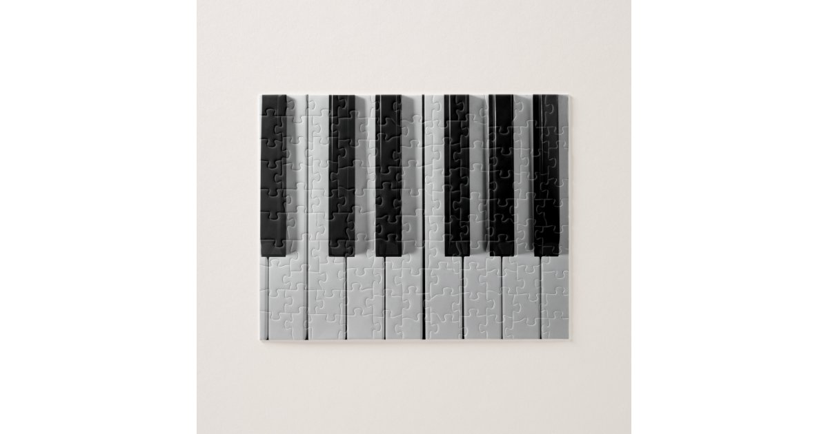 Piano Keyboard Custom Jigsaw Puzzle | Zazzle