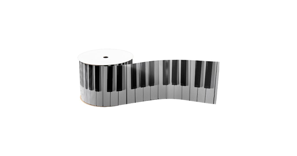 Piano Keyboard Custom Ribbon | Zazzle