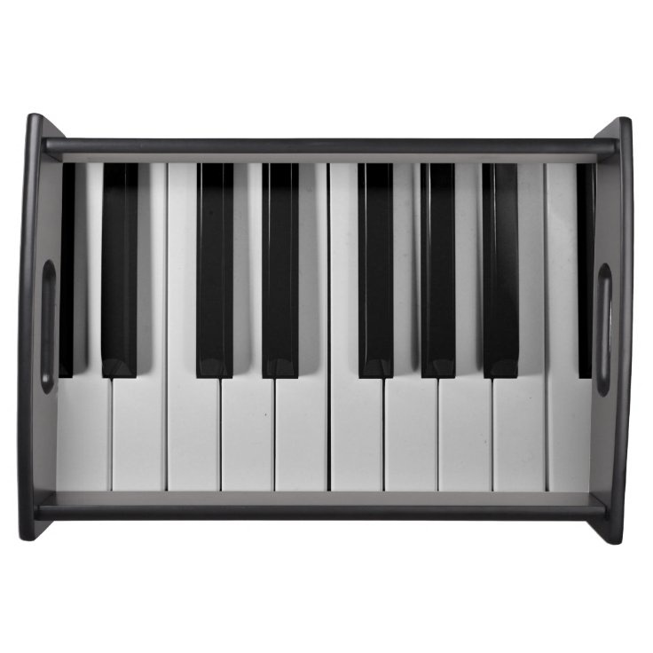 Piano Keyboard Custom Serving Tray | Zazzle