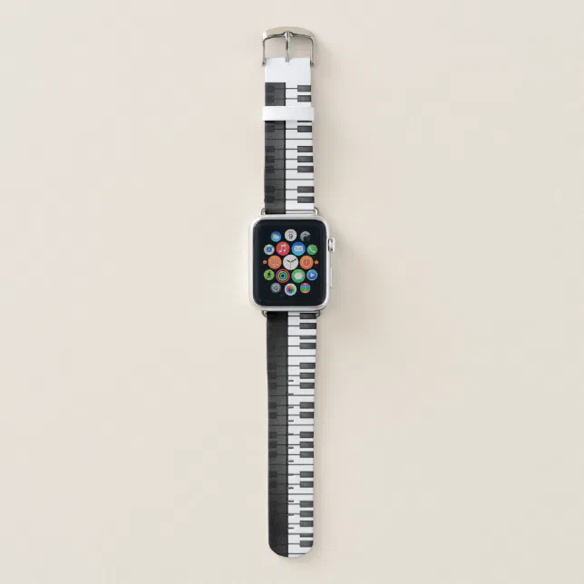 Piano Keyboard Design Apple Watch Band. Apple Watch Band | Zazzle