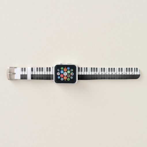Piano Keyboard Design Apple Watch Band. Apple Watch Band | Zazzle