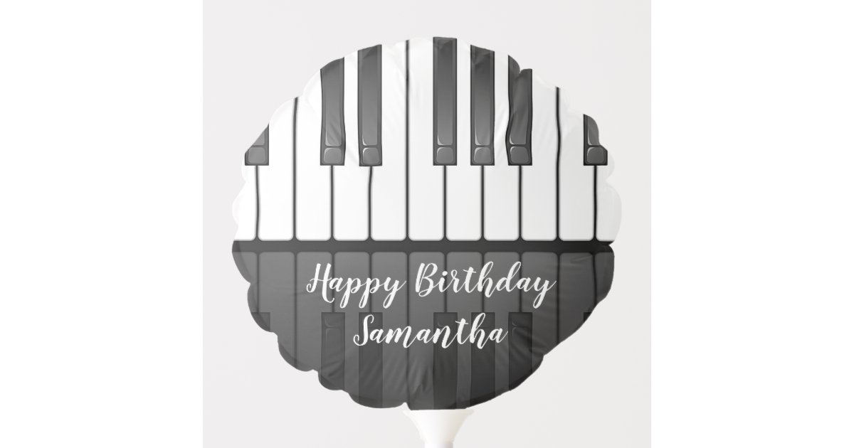 Piano Keyboard Design Balloon | Zazzle