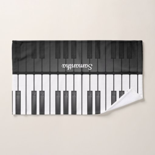Piano Keyboard Design Bath Towel Set | Zazzle