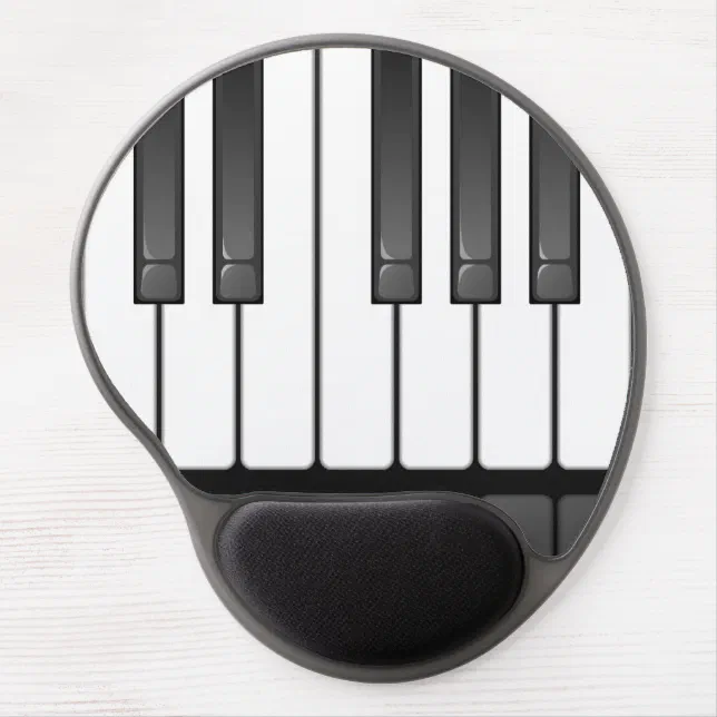 Piano Keyboard Design Gel Mousepad | Zazzle