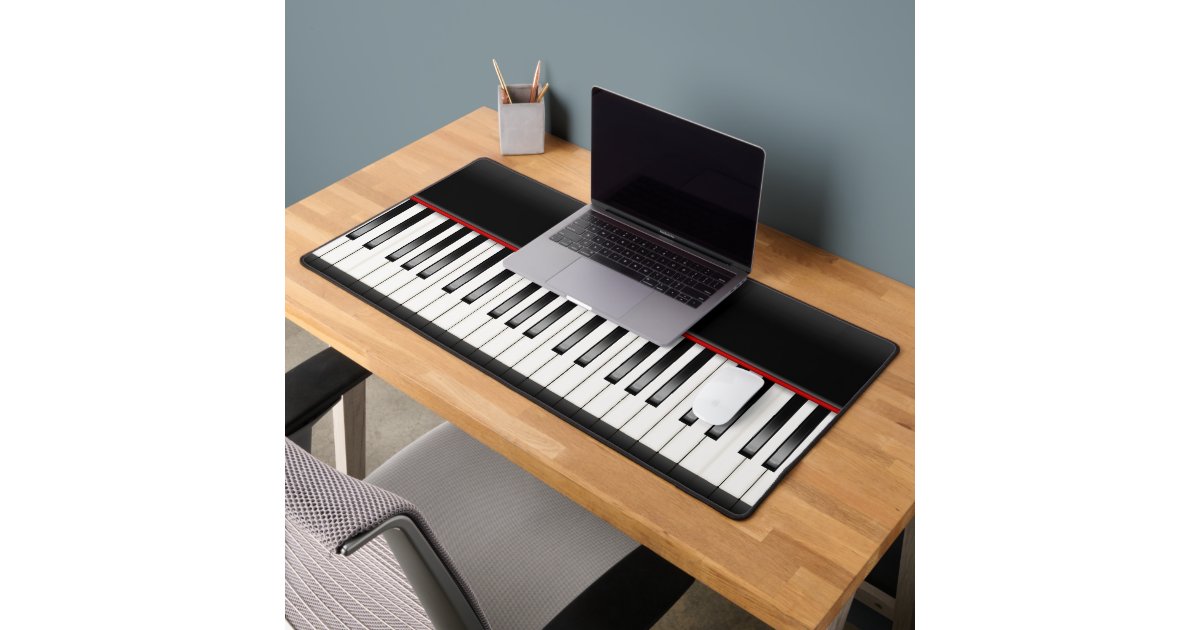 Piano Keyboard Desk Mat | Zazzle