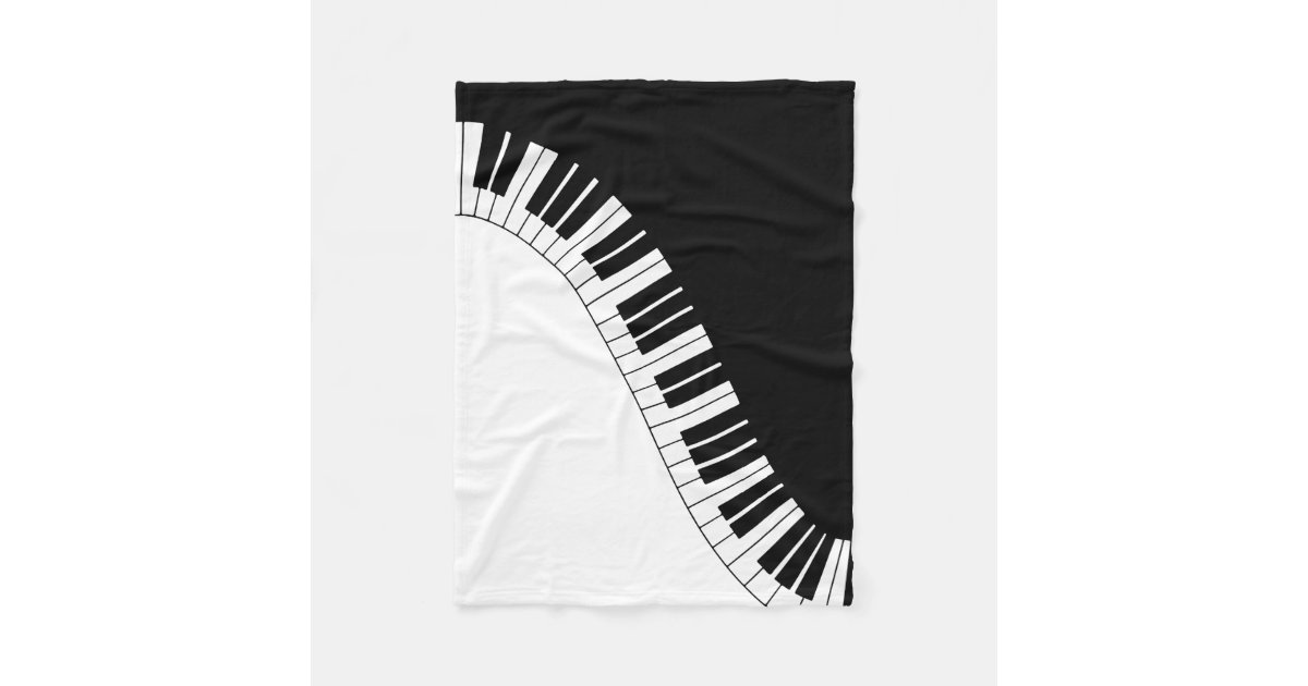 Piano Keyboard Fleece Blanket | Zazzle