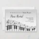 Piano Keyboard Invitation | Zazzle