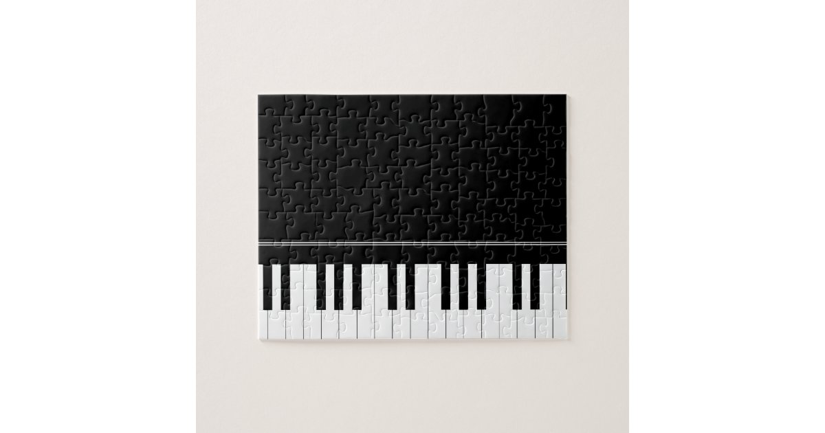 Piano keyboard jigsaw puzzle | Zazzle