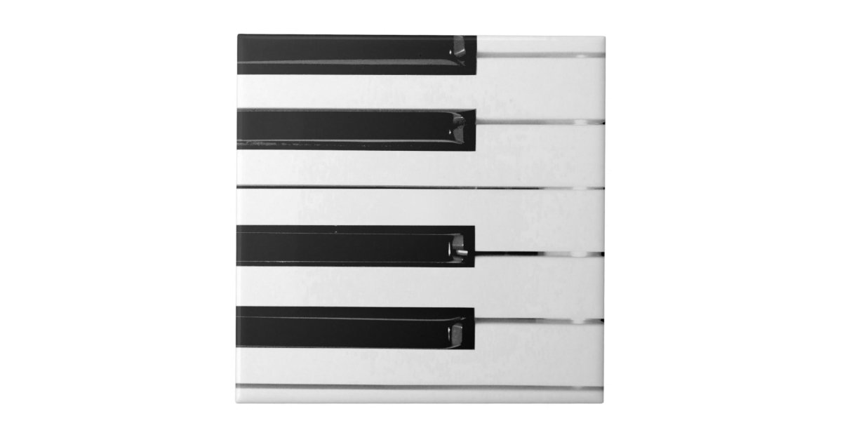 Piano Keyboard Keys Ceramic Tile | Zazzle