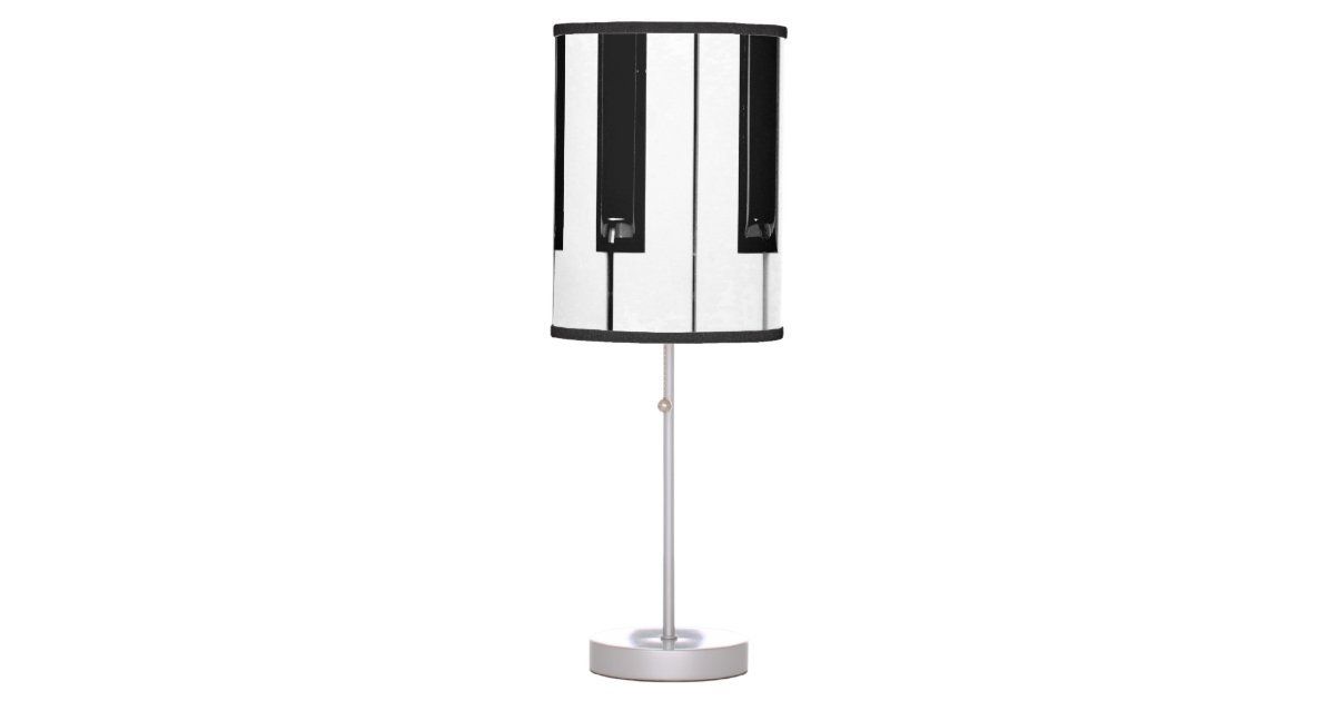 Piano Keyboard Keys Table Lamp | Zazzle