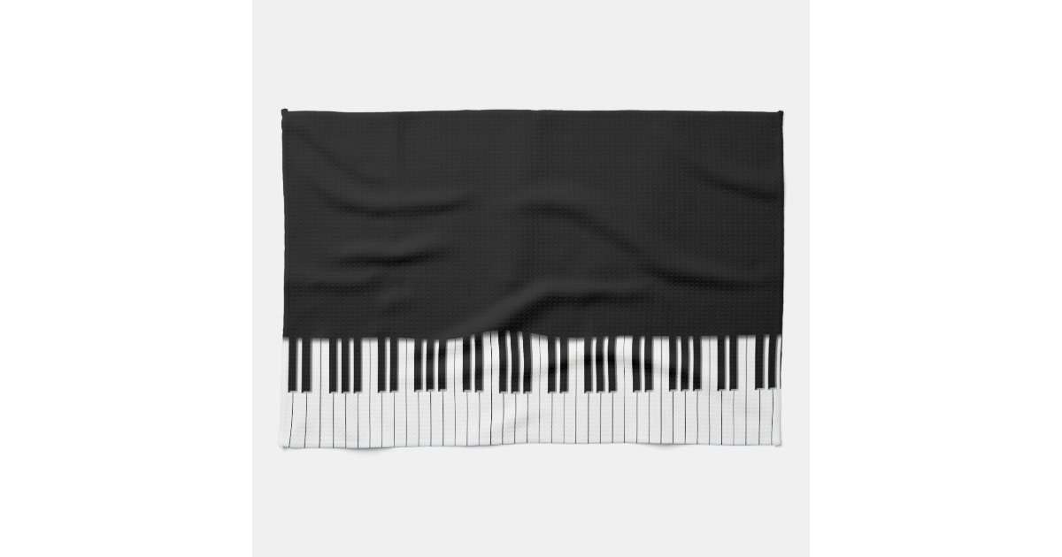 Piano Keyboard Keys Towel | Zazzle