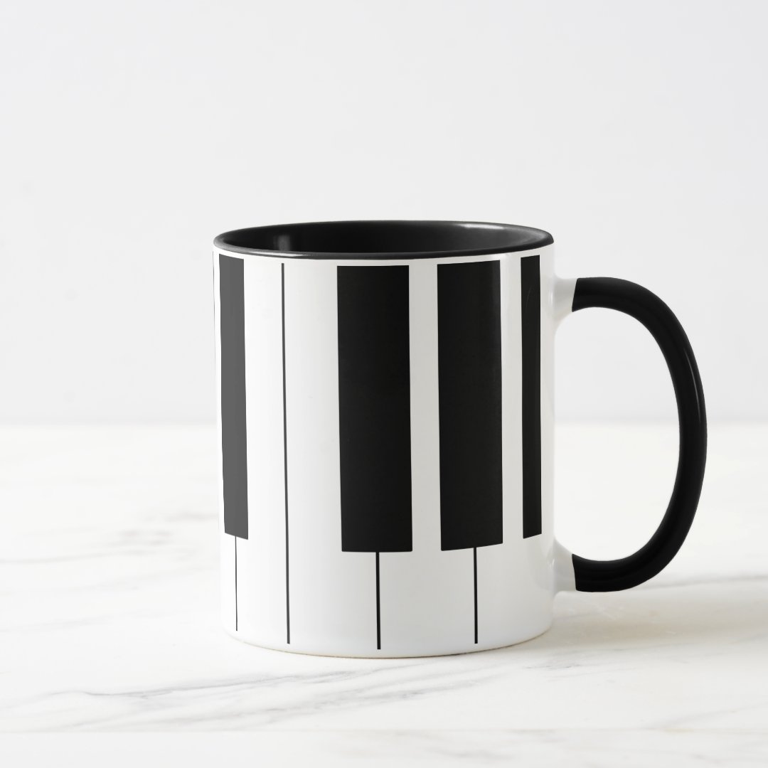 Piano Keyboard Mug | Zazzle