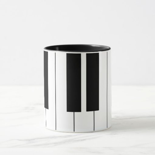 Piano Keyboard Mug | Zazzle