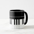 Piano keyboard mug | Zazzle