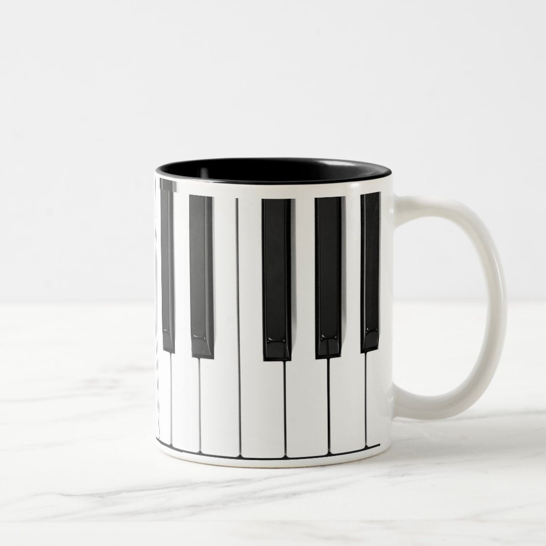 Piano Keyboard Mug | Zazzle