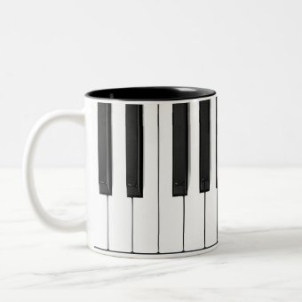 Piano Keyboard Mug | Zazzle