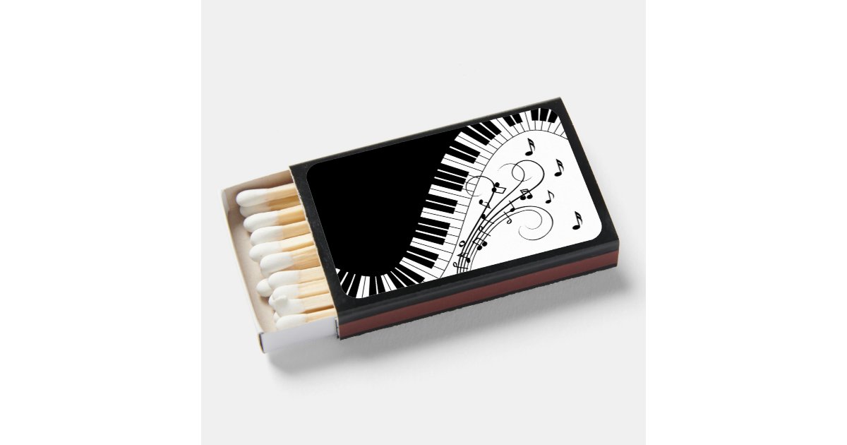 Piano Keyboard Music Design Matchboxes | Zazzle