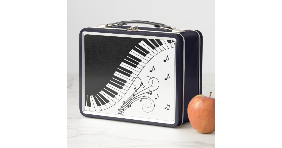 Piano Keyboard Music Design Metal Lunch Box | Zazzle