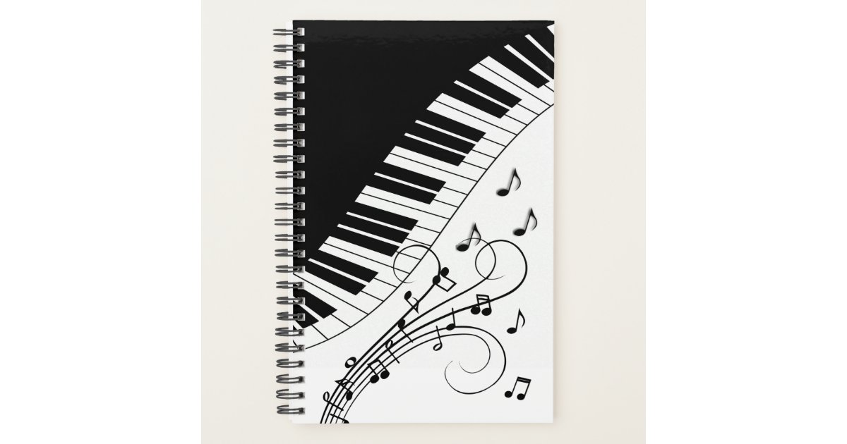 Piano Keyboard Music Design Planner | Zazzle