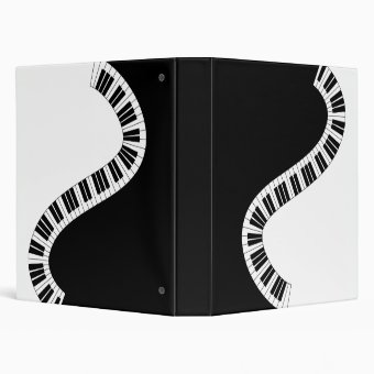 Piano Keyboard Musical Binder | Zazzle