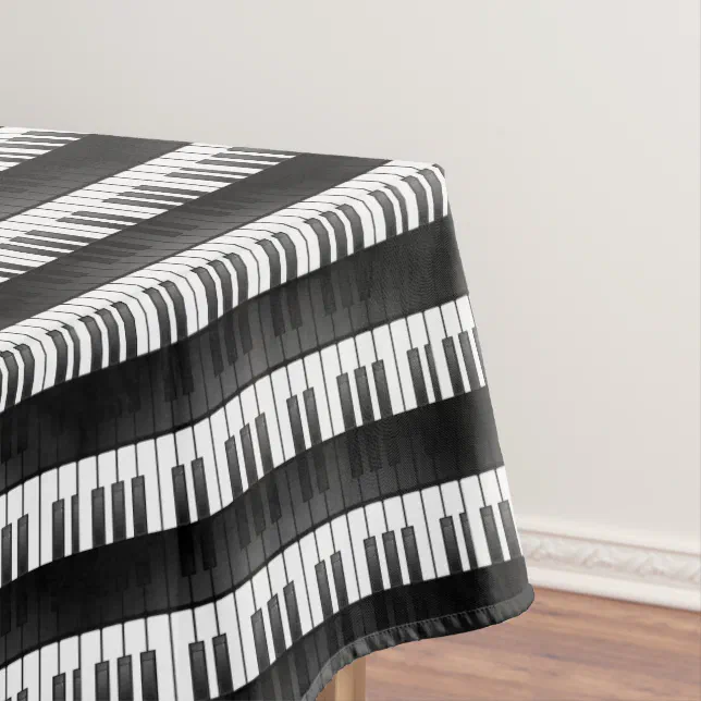 Piano Keyboard Musical Design Tablecloth | Zazzle