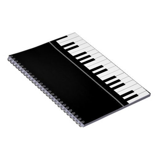Piano keyboard notebook | Zazzle