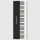 Piano Keyboard Personalized Musician's Bookmarks | Zazzle