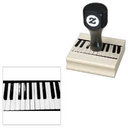 Piano Keyboard Photo Rubber Stamp | Zazzle