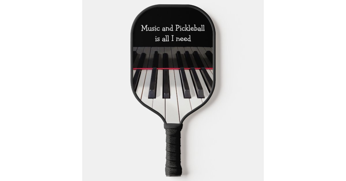 Piano Keyboard Pickleball Paddle | Zazzle