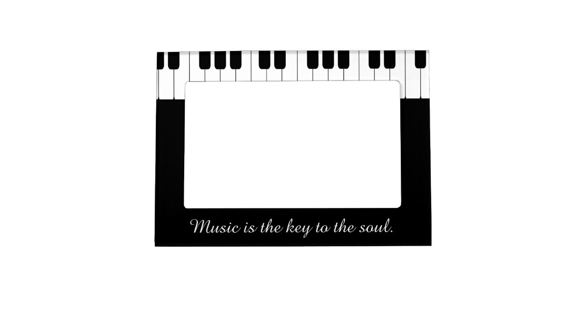 Piano Keyboard Picture Frame - Customizable | Zazzle