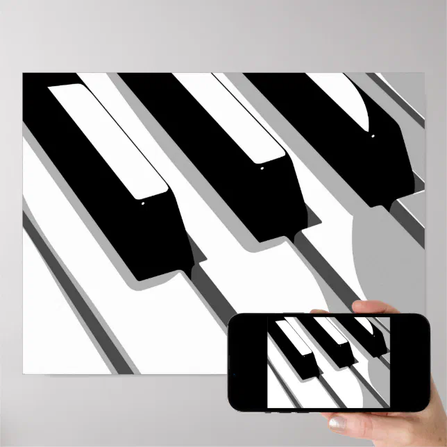 Piano Keyboard Pop Art Print | Zazzle