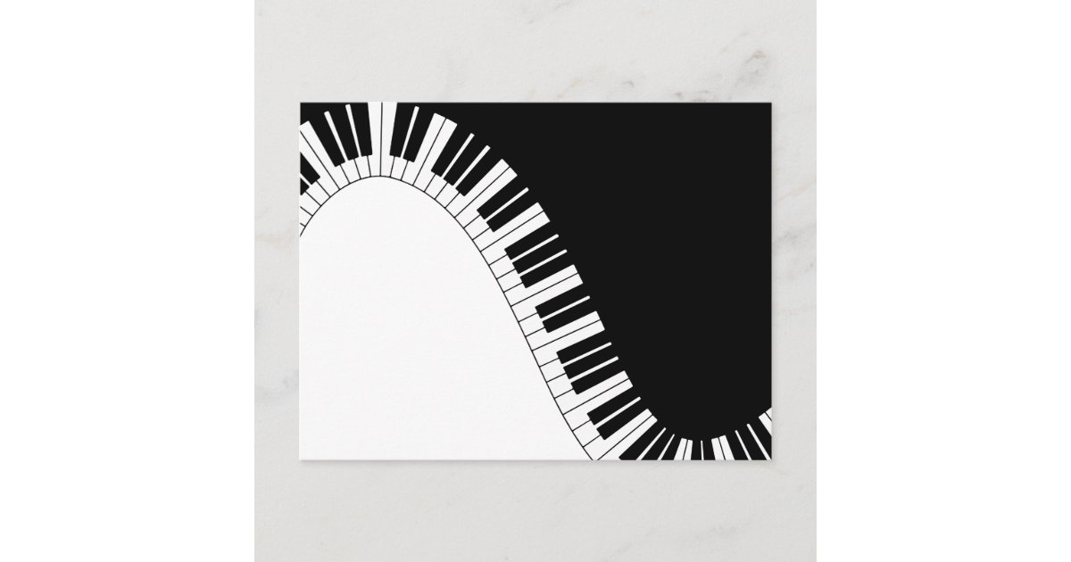 Piano Keyboard Postcard | Zazzle