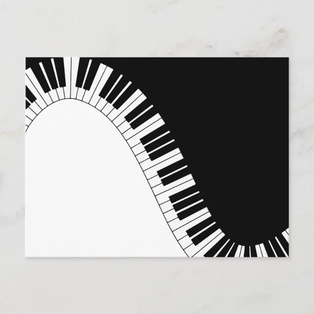 Piano Keyboard Postcard | Zazzle