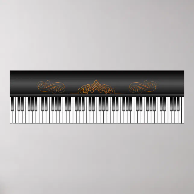 Piano Keyboard Poster | Zazzle