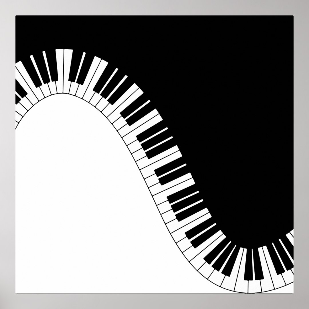 Piano Keyboard Poster Zazzle piano-keyboard-poster-zazzle