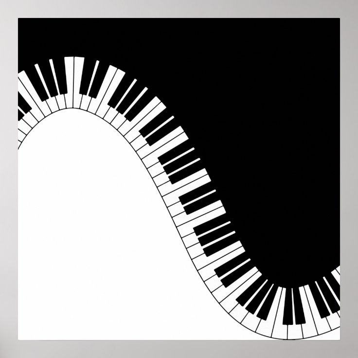 Piano Keyboard Poster | Zazzle