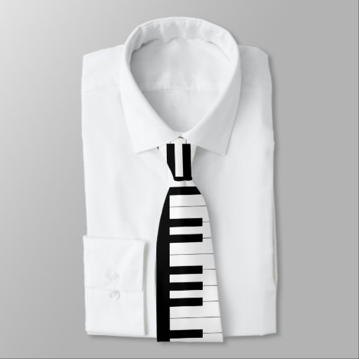 Piano keyboard tie | Zazzle