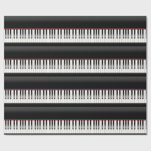 piano keyboard wrapping paper | Zazzle
