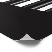 Piano Keyboards Wavy Border with Violin Poster | Zazzle