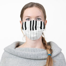 Piano Keys Adult Cloth Face Mask | Zazzle