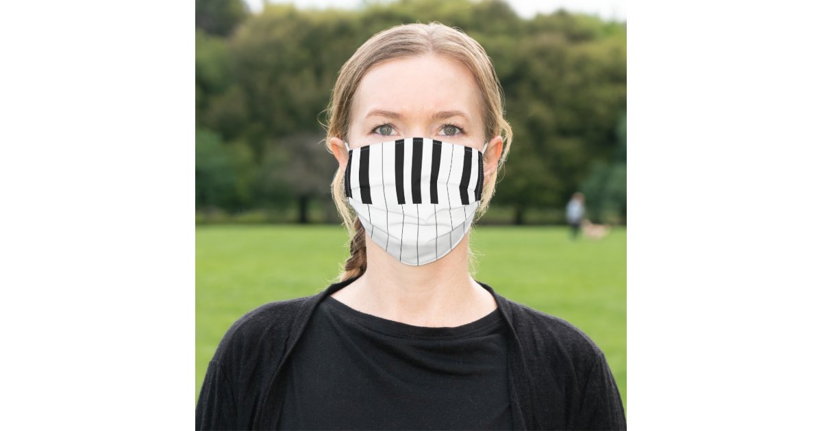 Piano Keys Adult Cloth Face Mask | Zazzle