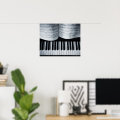 Piano Keys and Music Book Poster | Zazzle