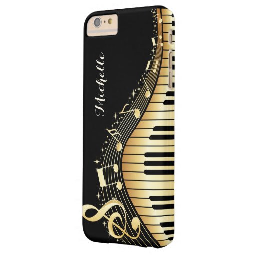 Piano Keys and Music Notes Custom iPhone Case | Zazzle
