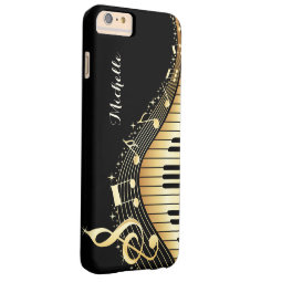 Piano Keys and Music Notes Custom iPhone Case | Zazzle