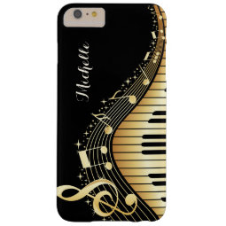 Piano Keys and Music Notes Custom iPhone Case | Zazzle
