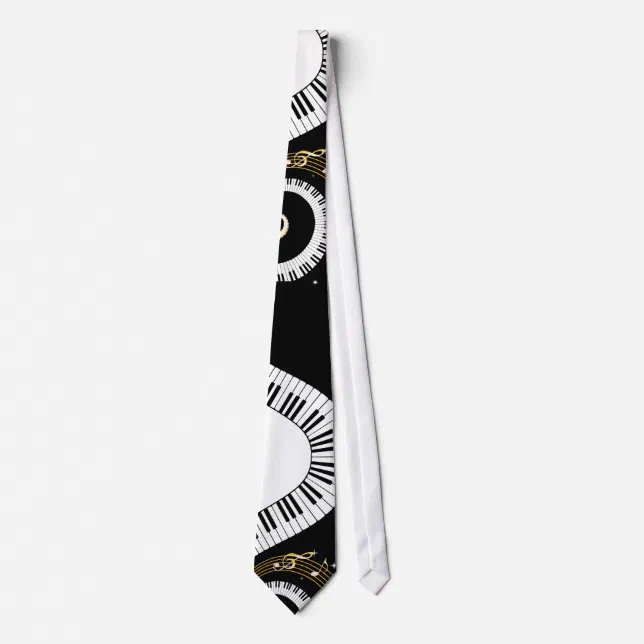 Piano Keys and Musical Notes Tie | Zazzle