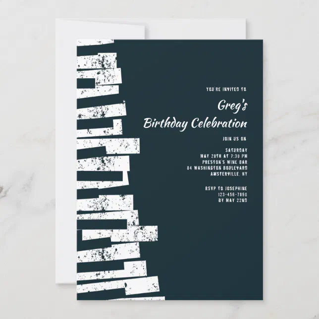 Piano Keys Birthday Party Invitation | Zazzle