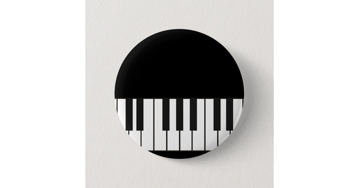 Piano Keys Button | Zazzle