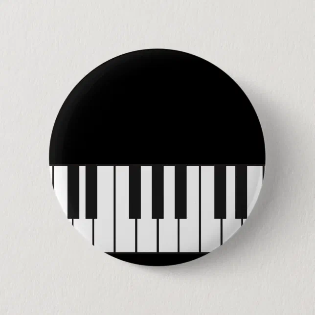 Piano Keys Button | Zazzle