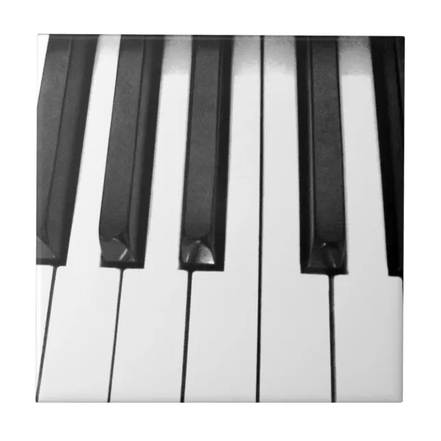 Piano keys ceramic tile | Zazzle